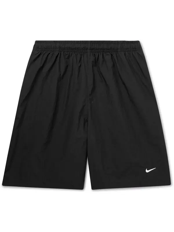 Nike Straight-Leg Stretch-Shell Drawstring Shorts In Black - 40% Off ...