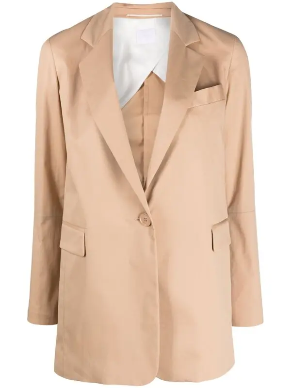 MERCI Slash-detail Cotton-blend Blazer