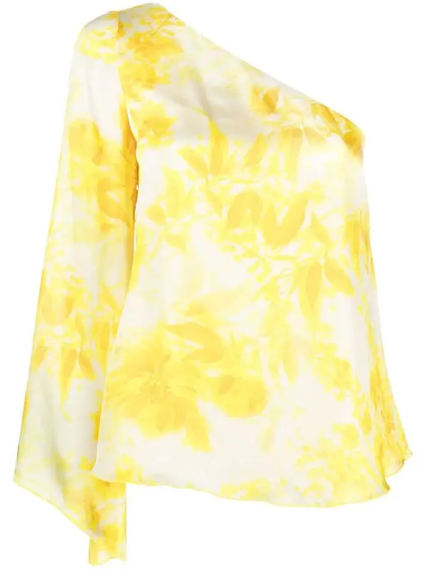 Liu Jo One-sleeve Floral-print Blouse