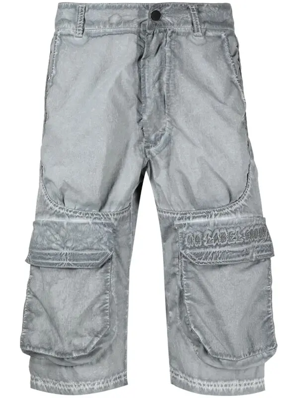 44 LABEL GROUP Logo-embroidered Cargo Shorts