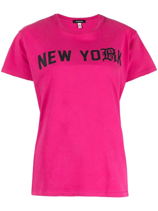 R13 Text-print Cotton T-shirt