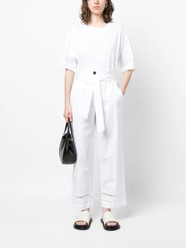 Lorena Antoniazzi Belted High-waisted Trousers