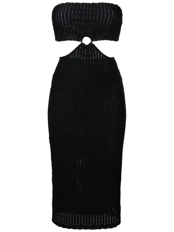 AMIR SLAMA Cut-out Midi Dress