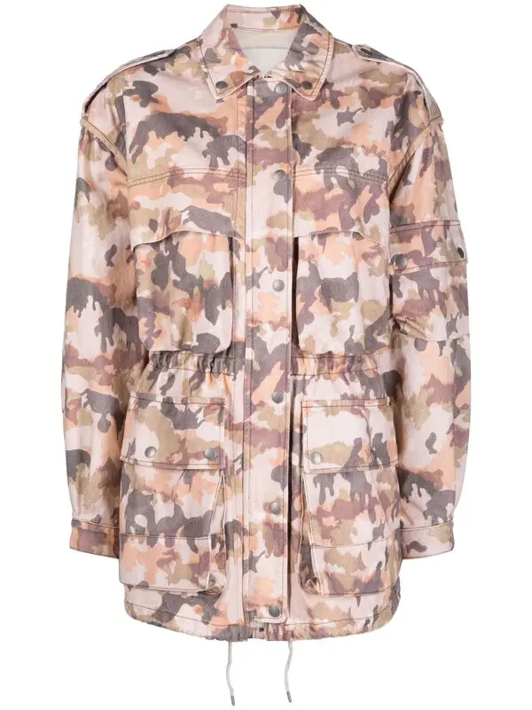 Isabel Marant Elize Camouflage Jacket - Neutrals