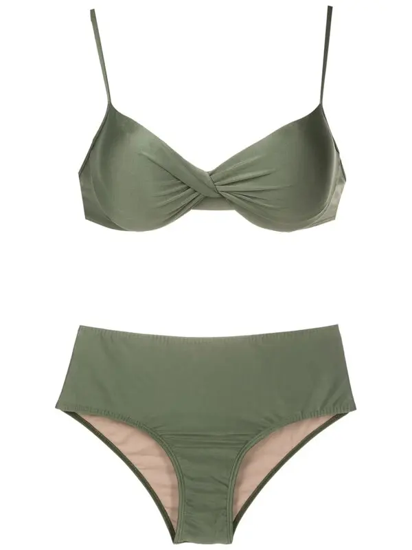 LYGIA & NANNY Veronica Twisted Bikini Set - Green