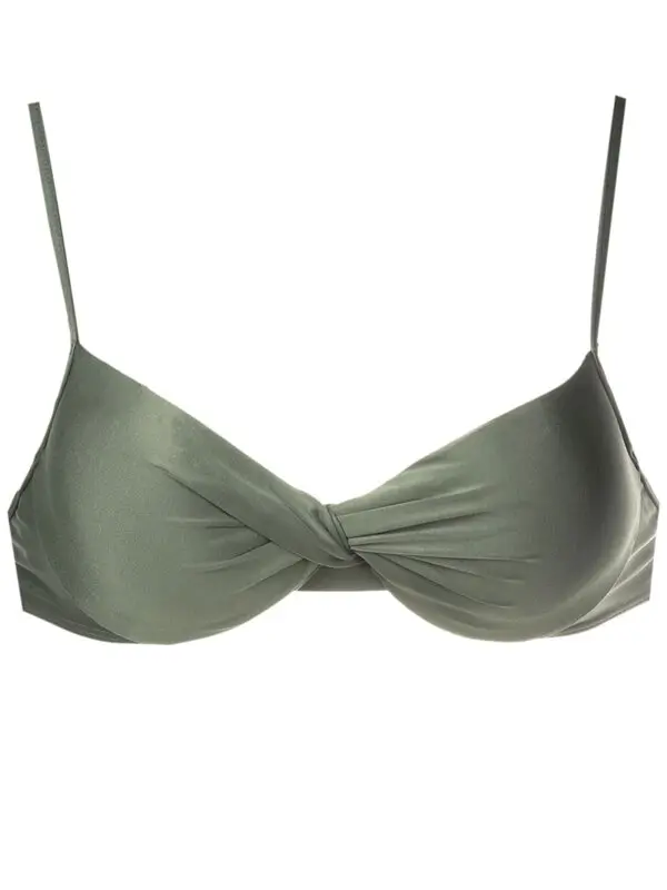 LYGIA & NANNY Cassis Twisted Bikini Top - Green