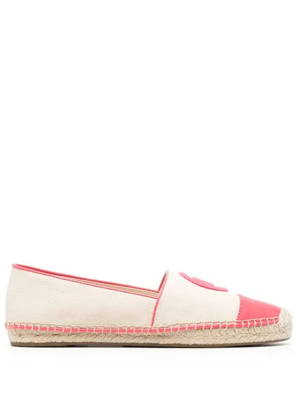 Michael Kors Monogram-embroidered Espadrilles - Neutrals