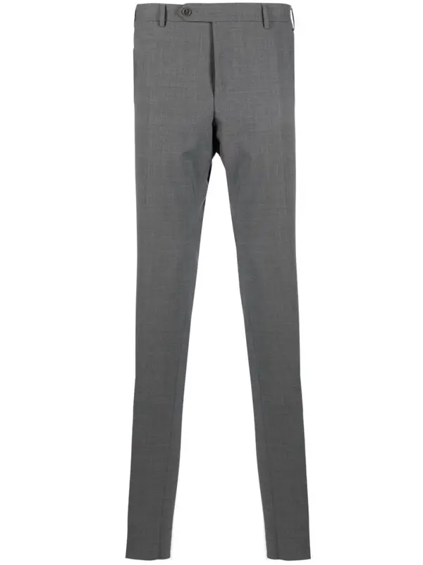 Canali Wool-blend Tailored Trousers - Grey