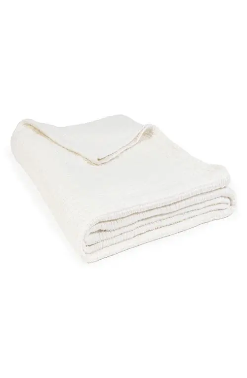 POM POM AT HOME Chatham Matelassé Blanket - White