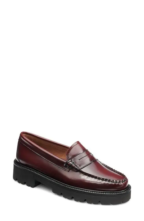 G.H.BASS Whitney Super Lug Sole Loafer - Wine