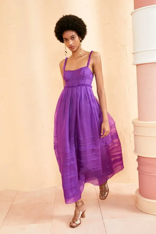 hot coral bridesmaid dresses CASSIS DRAPE MAXI DRESS - CITRON main image 0