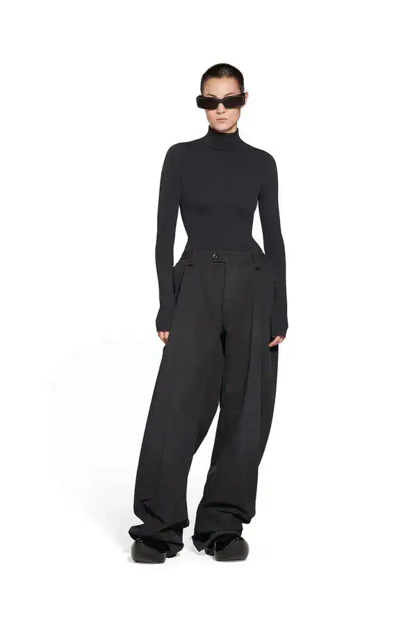 Balenciaga Minimal Cargo Pants - Black | Editorialist