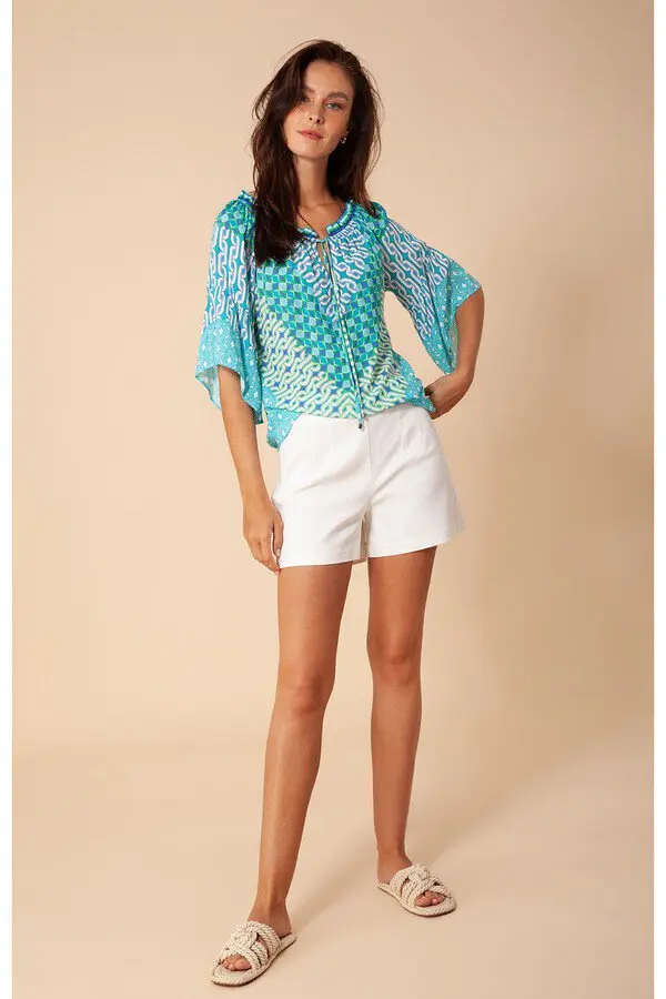 Hale Bob Cathalina Top - Floral / Multicolor