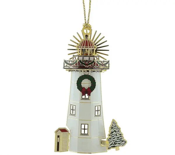 BEACON DESIGN Holiday Lighthouse Ornament By