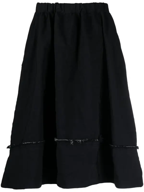 Comme Des Garçons Frayed Midi Skirt