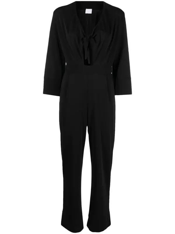 MERCI Knot-detail V-neck Jumpsuit