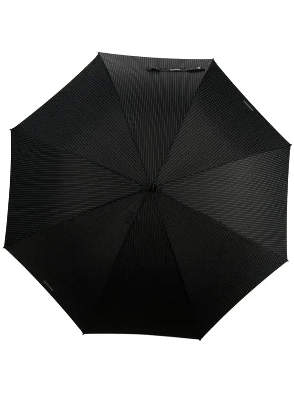Moschino Striped Eight-panel Umbrella - Black