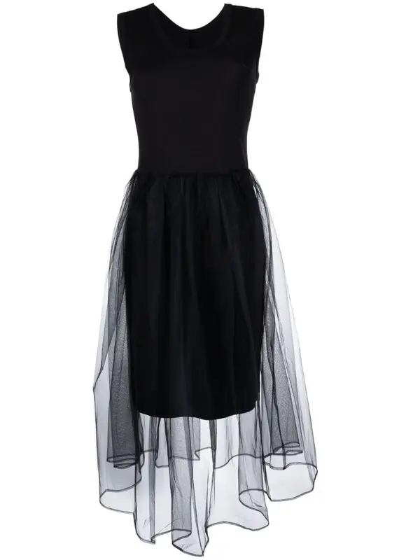 JNBY Sleeveless Tulle-panel Dress