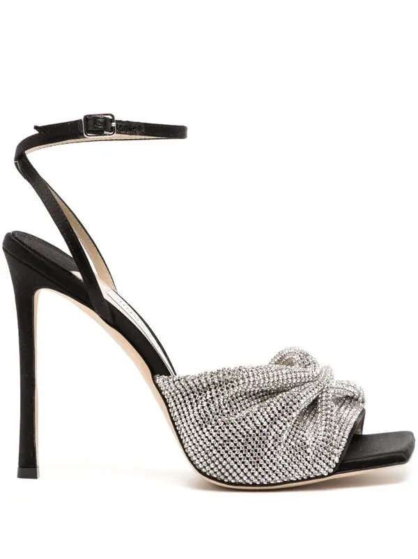 JIMMY CHOO Naria 115mm Crystal-embellished Sandals