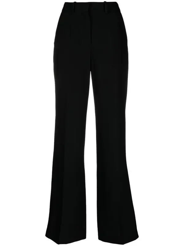 JOSEPH Morissey Flared Trousers - Black