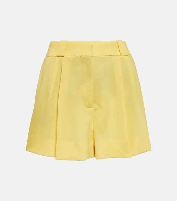 BLAZÉ MILANO Selle Virgin Wool Shorts - Yellow
