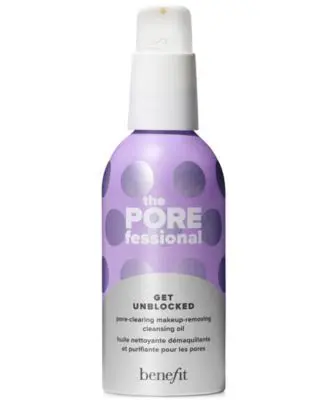 BENEFIT COSMETICS The Porefessional Get Unblocked Pore Clearing Makeup Removing Cleansing Oil - No Color