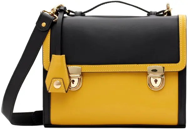 Ernest W. Baker Black & Yellow School Bag In Black&Yellow - 65 