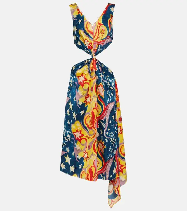 Marni Printed Midi Dress - Multicoloured
