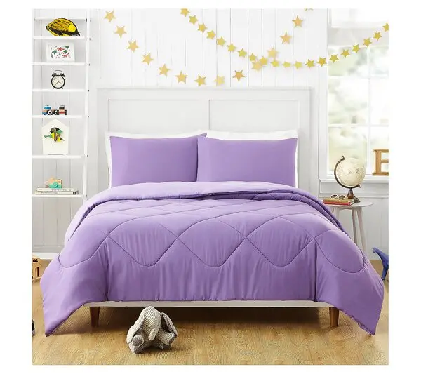 URBAN PLAYGROUND Iris Purple Full/queen Comforter Set 3-piece