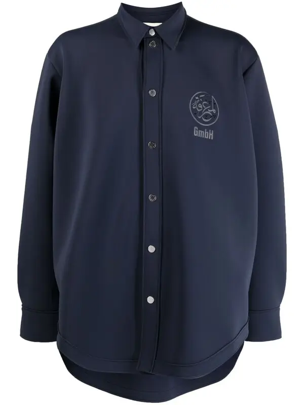 GMBH Logo-print Recycled Nylon Shirt