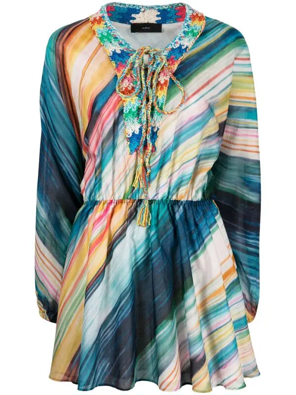 Alanui Daylight Mirage-print Mini Dress