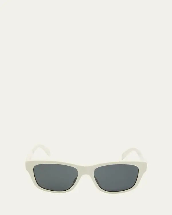 Celine Monochroms Square Acetate Sunglasses - Ivory Smoke