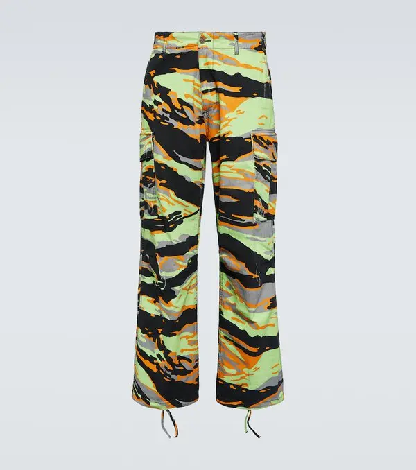 ERL Printed Cotton Cargo Pants - Multicoloured
