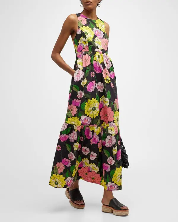 Johnny Was Cassia Floral-Print Maxi Dress In Multi - 52% Off | Editorialist
