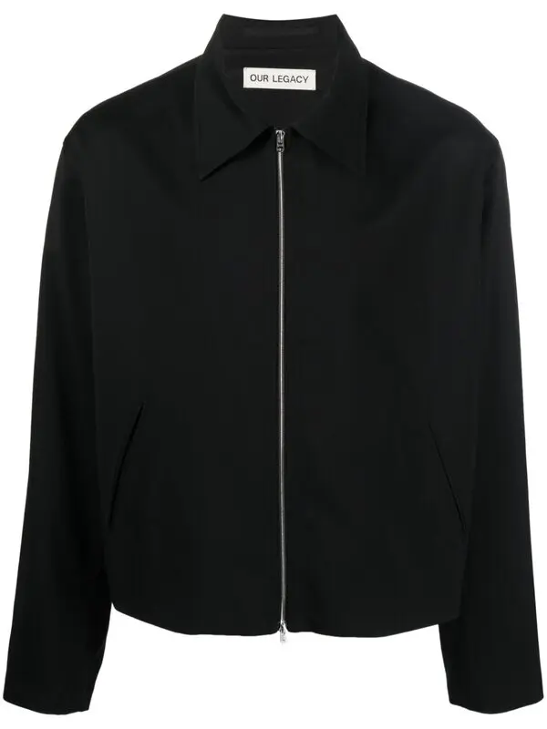Our Legacy Straight-point Collar Bomber Jacket - Black