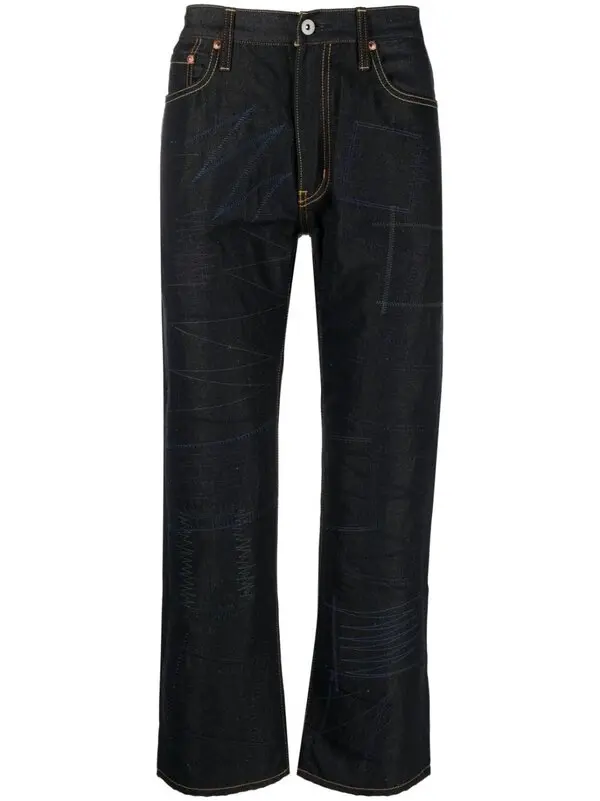 Junya Watanabe Patch-detail Flared Jeans