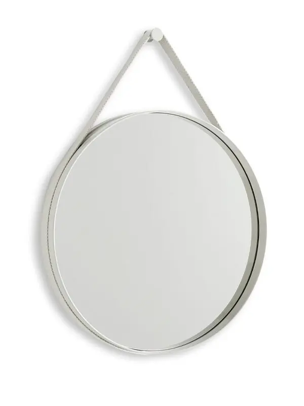 HAY Strap Mirror No 2 Circular-design Mirror - Grey