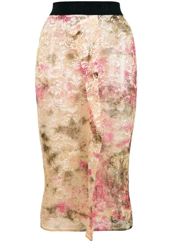 Aries Lace Midi Skirt