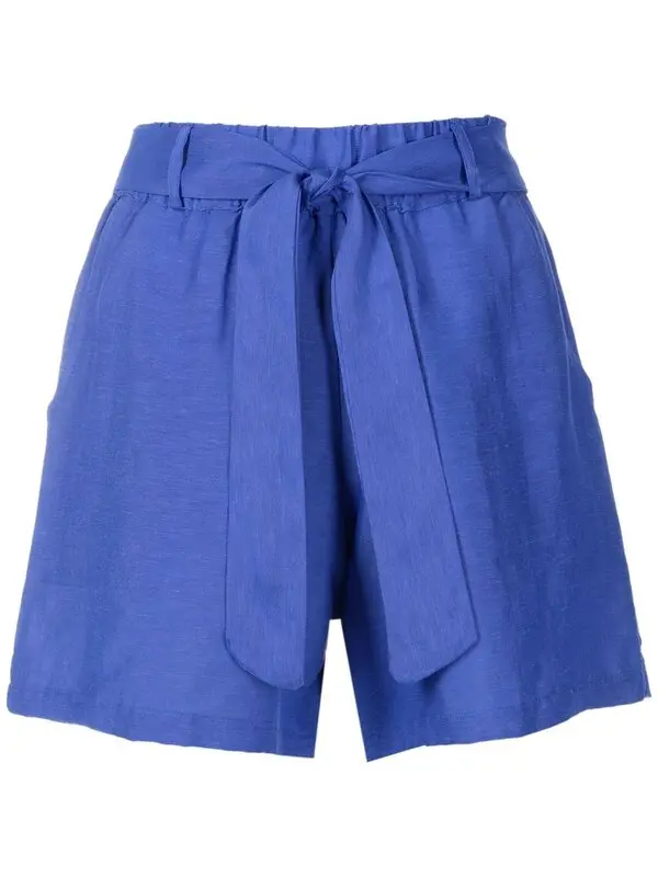 AMIR SLAMA Belted Short Shorts - Blue