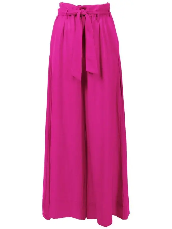 AMIR SLAMA Paperbag-waist Palazzo Trousers - Pink