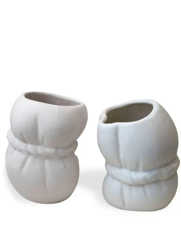 Completedworks Two Misfits Rope-detailing Vases