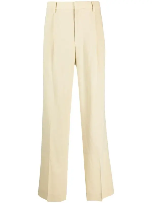 Auralee Hard Twist Viyella Wool Trousers