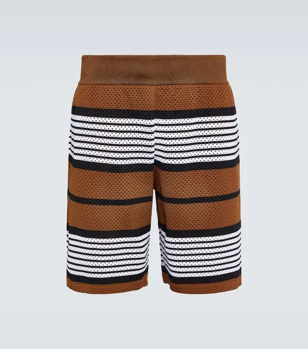 Burberry Striped Mesh Shorts - Multicoloured