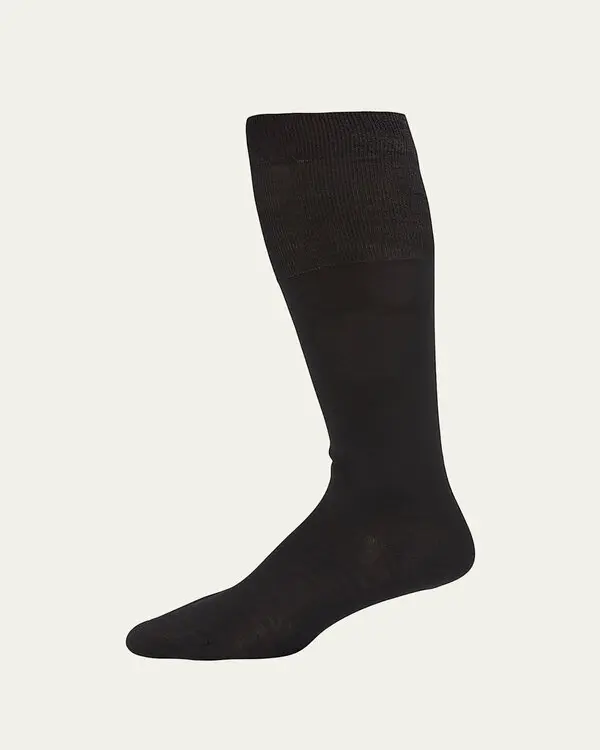BRESCIANI Knit Over-calf Socks - Black Pattern