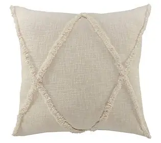 OX BAY TRADING CO. Ox Bay Diamond Tufted Cotton Throw Pillow, 26' 26
