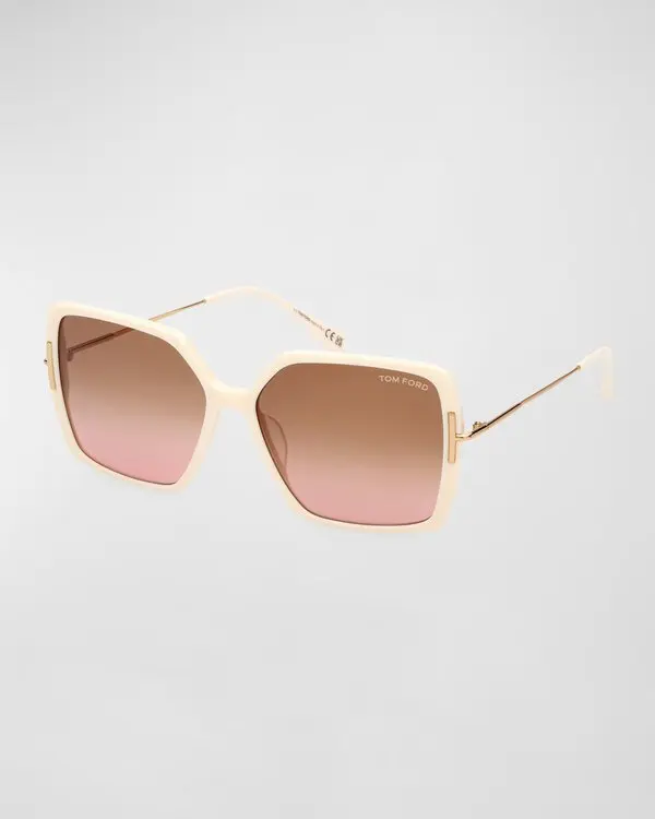 TOM FORD Joanna Butterfly Sunglasses - Brown