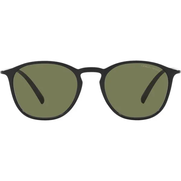 Armani Exchange Square Frame Sunglasses - Shiny Black