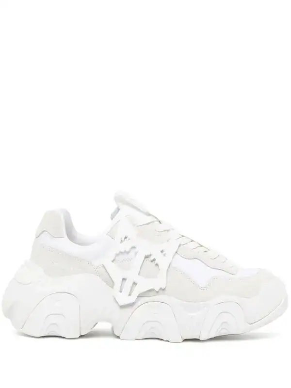 Naked Wolfe Trigger Triple Sneakers - White | Editorialist