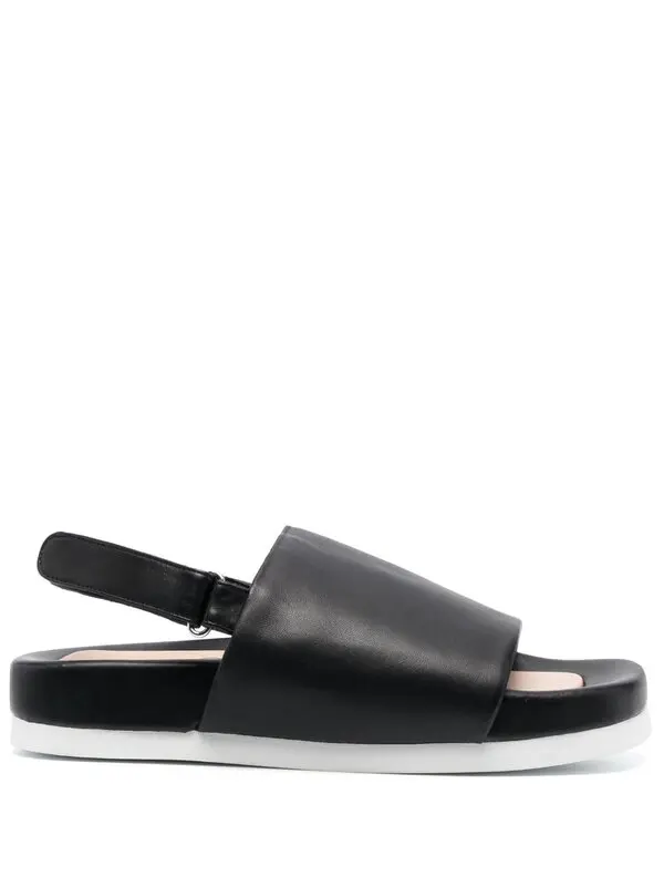Agl Holly 35mm Leather Sandals - Black