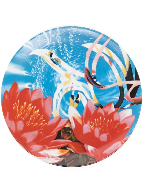 LIGNE BLANCHE Rosenquist Porcelain Plate - Blue